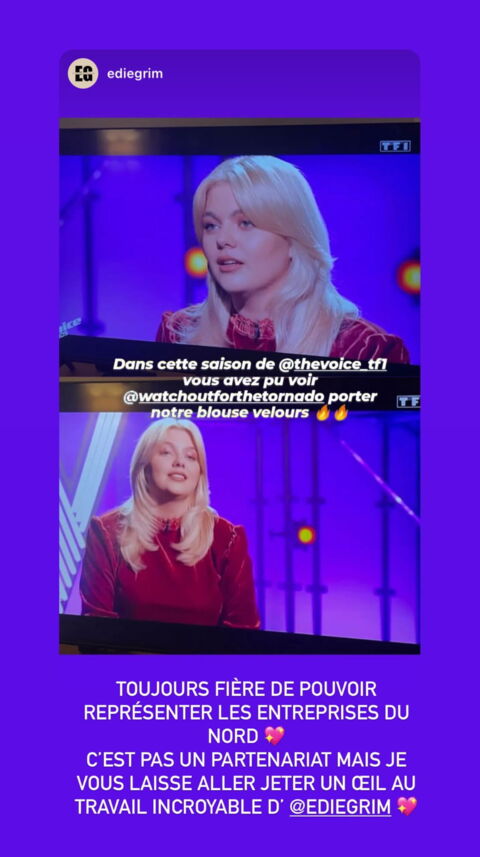 THE VOICE KIDS Louane : en blouse en velours, elle soutient une marque ...