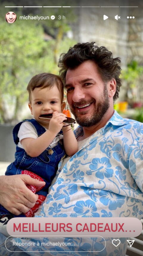 Michaël Youn : il partage de rares photos de ses enfants, Seven et ...