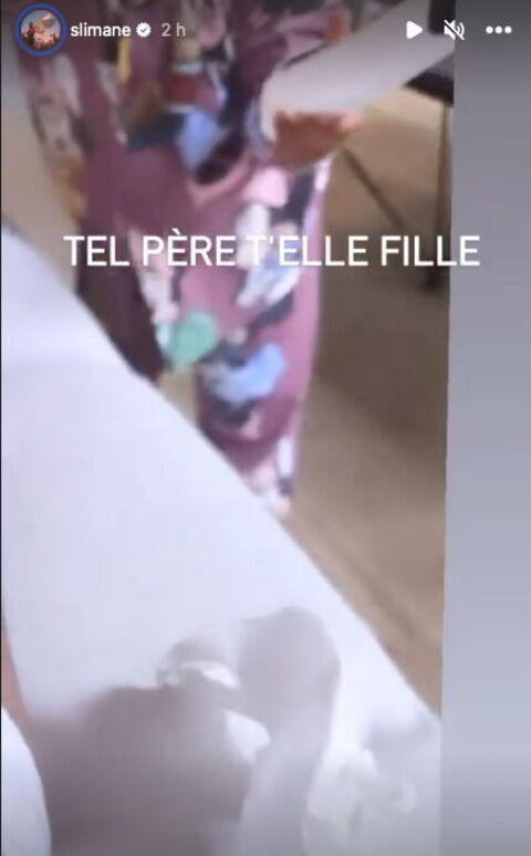 « Tel père telle fille » : Slimane partage un tendre moment de ...