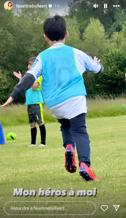 « Mon héros à moi » : Faustine Bollaert partage une rare photo de son ...
