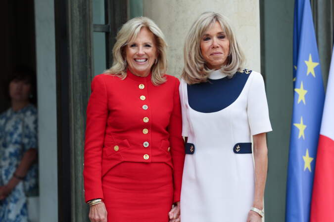 Brigitte Macron reçoit Jill Biden et sa fille Ashley à l'Elysée - Voici
